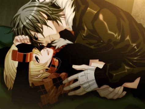 Togainu No Chi Akira X Rin He Was Taken Aback By Himself It Was As Though Something Had