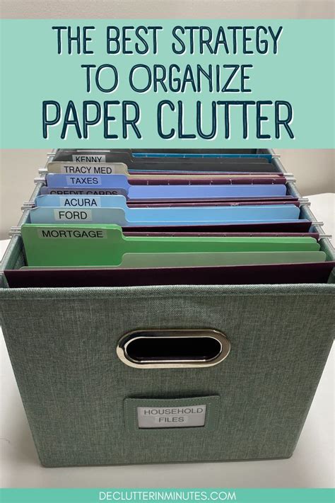 The Best Strategy To Organize Paper Clutter At Home Paper Clutter Organization Organizing