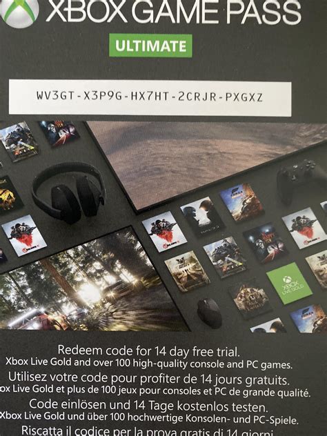 Xbox Game Pass Ultimate Code R Xbox