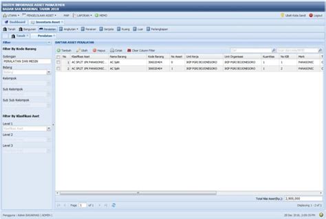 Sistem Informasi Manajemen Aset Sourcecode