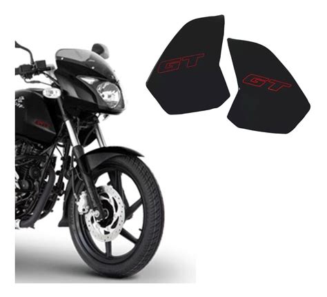 Aletas Tanque Pulsar Ii 180 Gt Ug 200s Tapas Negro Plasticas Moto