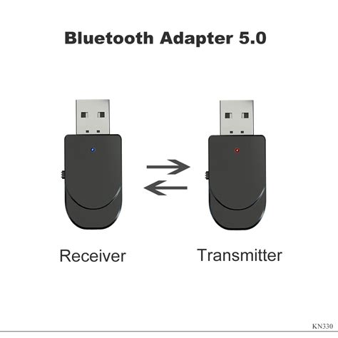 Kn330 Usb 무선 수신기 송신기 블루투스 V50 오디오 음악 스테레오 어댑터 동글 Tv Pc 블루투스 스피커 헤드폰