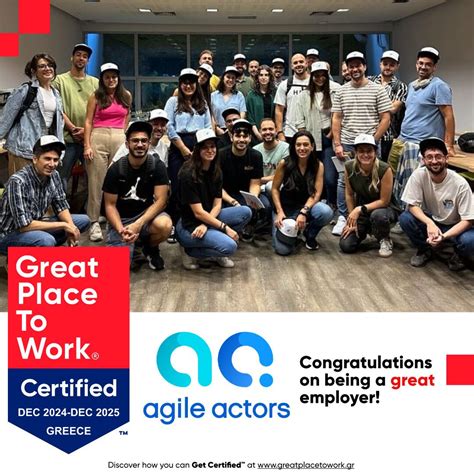 Agile Actors On Linkedin Greatplacetowork Agileactorsculture Togetherwegrow Growthmindset