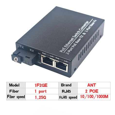 Poe Fiber Switch Uplink Fast Ethernet Switch Poe Ethernet Media