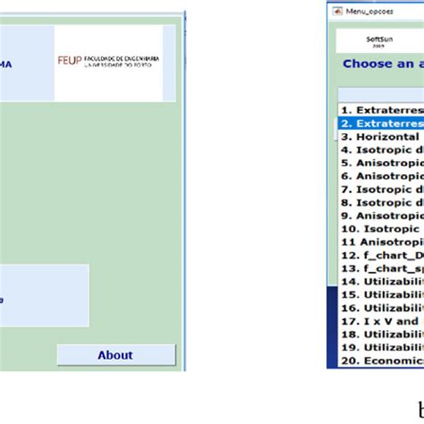 Examples Of The Software V2 Interface A Initial Interface And B