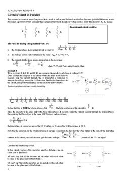 Circuits DC RC Lecture Notes For AP C Physics By Viveiros Science