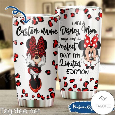 Personalized Minnie Mouse I Am A Disney Mom Tumbler Tagotee