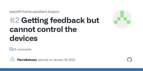Getting Feedback But Cannot Control The Devices · Issue 2 · Eyesoft