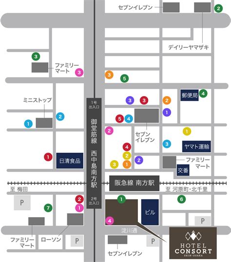 Fig Map 【公式】ホテルコンソルト新⼤阪 2024年7⽉リニューアル
