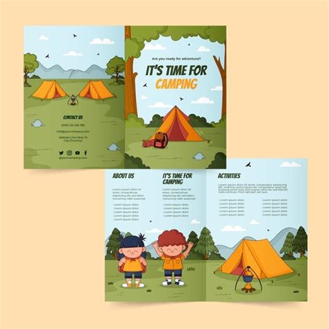 School Camping Itinerary Vectors And Illustrations For Free Download