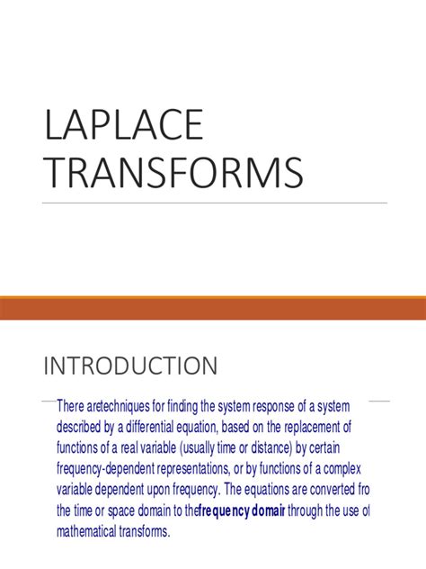 Laplace Transform Pdf Laplace Transform Function Mathematics