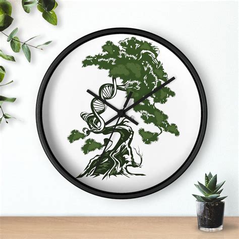 Dna Tree Wall Clock Genetic Science Home Decor Biology T Science
