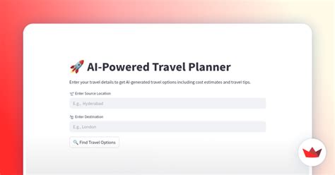 Im Thrilled To Introduce Ai Powered Travel Planner A Streamlit Based Web Application That