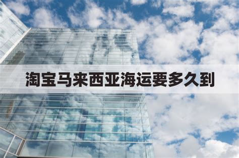 淘宝马来西亚海运要多久到淘宝寄到马来西亚怎么收费 Fei56跨境物流海运空运专线