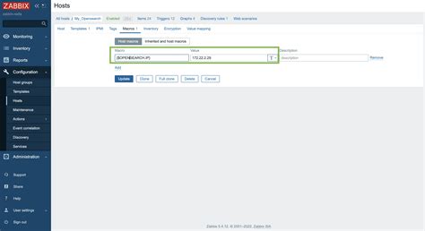 配置 Zabbix Server 监控 Opensearch 集群 公有云文档中心