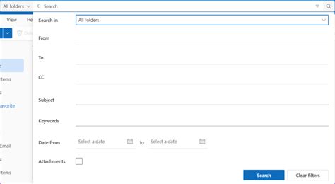 在 Microsoft Outlook 中使用搜尋列和搜尋運算子的指南