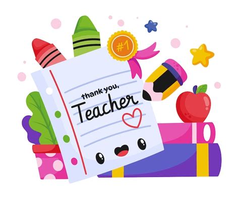Teacher Thank You Clip Art Best Thank You Teacher Illustrations