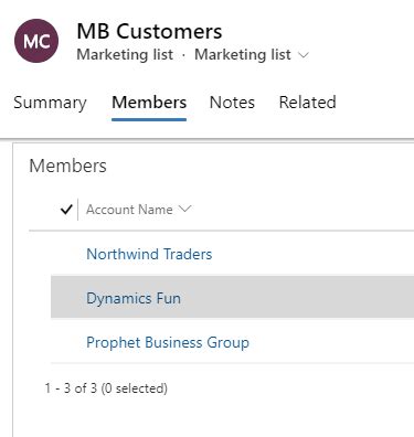Marketing Lists In Dynamics Customer Engagement Stoneridge Software
