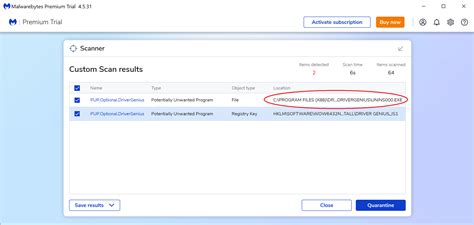 False Positive Driver Genius Installation And Uninstallation Program File Detections