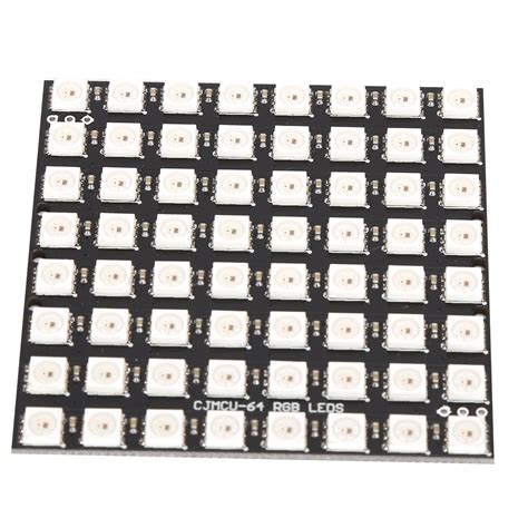 64digit Led Development Board With Built In Full Color Driver Ws2812