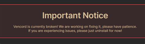 Vencord Plugins Not Working After Installing New Discord Update R