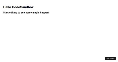 Headless Reactts Codesandbox