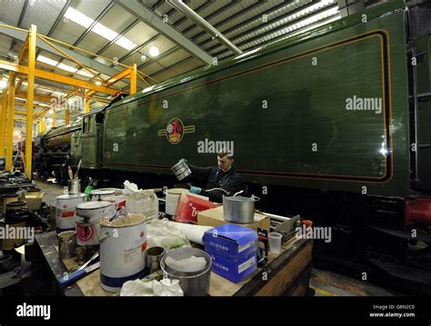 The Green Livery Is Applied To The Flying Scotsman Hi Res Stock