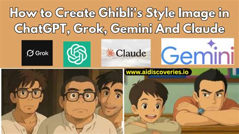 How To Create Ghibli Style Images And Animations With Chatgpt Gemini