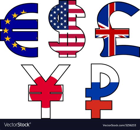 Currency Symbols Royalty Free Vector Image VectorStock