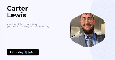 Carter Lewis Assistant District Attorney Chatham County District