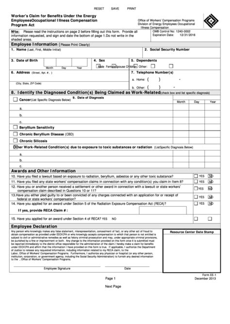Top 10 Owcp Forms And Templates Free To Download In Pdf Format