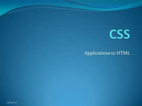 Introduction To Cascading Style Sheets Css Ppt Web Design And