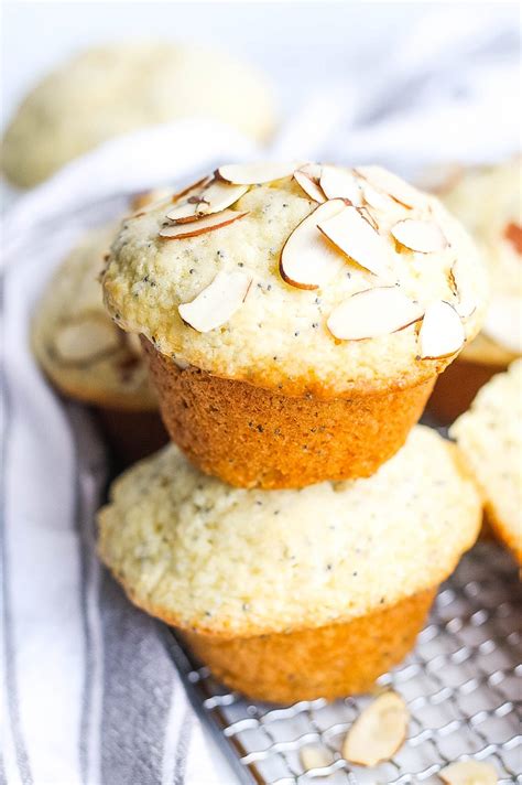 Almond Poppy Seed Muffins Kathryns Kitchen