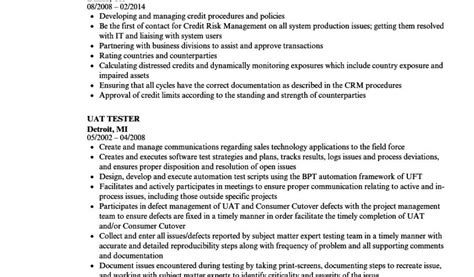 Uat Tester Resume Sample Uat Tester Resume Samples Velvet Jobs