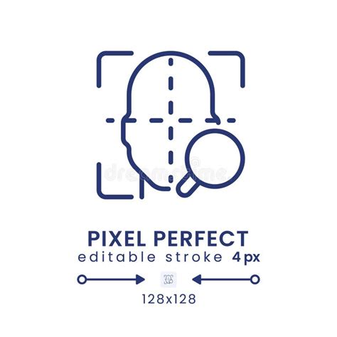 Facial Coding Linear Desktop Icon Stock Vector Illustration Of
