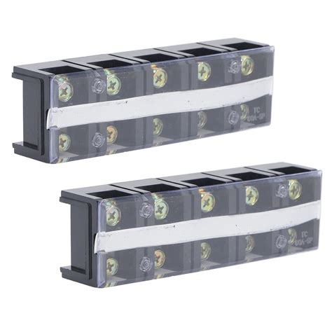 Terminal Strip Dual Rows High Current Screw Terminal Block With Cover