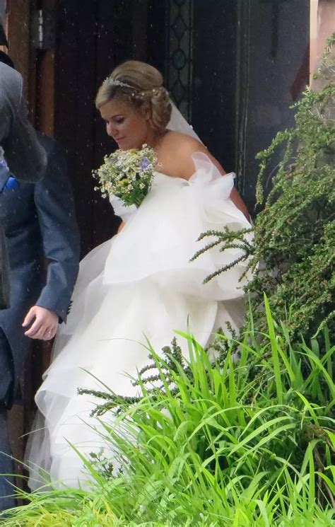 Liam And Cheryl Seen Arriving For The Wedding Of His Sister Ruth Payne