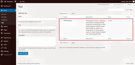 Wordpress Add Tags Coderepublics