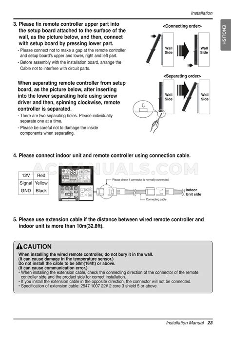 LG LMU CHV Installation Manual