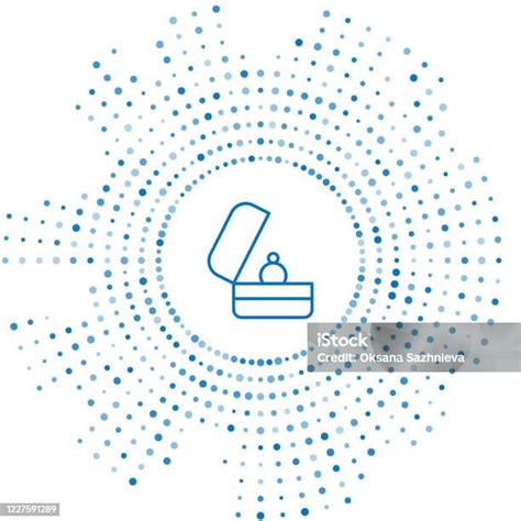 파란색 선 결혼 반지 아이콘 흰색 배경에 격리 신부와 신랑 보석 기호입니다 결혼 상징 다이아몬드 링 추상 원 임의의 점 벡터 0명에 대한 스톡 벡터 아트 및 기타 이미지