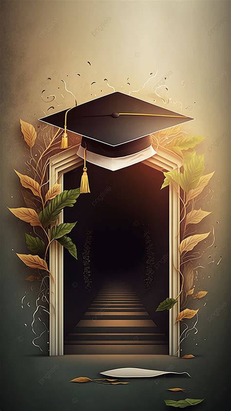 졸업 모자 학업 사다리 배경 배경 화면 및 일러스트 무료 다운로드 Pngtree