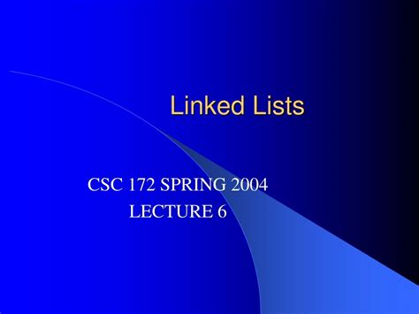 Ppt Linked Lists Powerpoint Presentation Free Download Id9176988