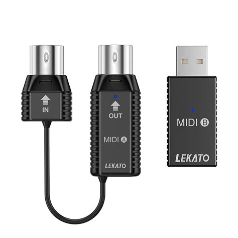Lekato Ms1 Mini Drahtlose Übertragung System Drahtlose Midi Adapter 5 Pin Für Ewi Keytar Digital