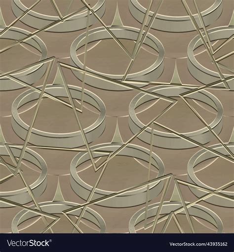 Textured Geometric 3d Seamless Pattern Embossed Vector Image