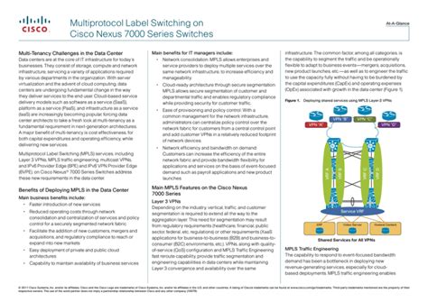 Multiprotocol Label Switching On Cisco Nexus 7000 Series Switches