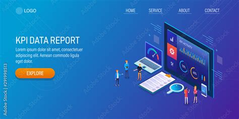 Kpi Data Report Measure Marketing Campaign Kpi Metric Analysis Business Roi Indicator D