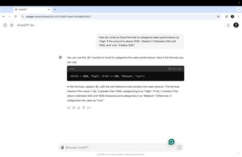how to use chatgpt for excel formulas clickup