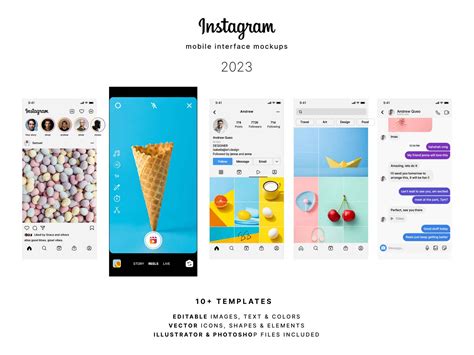 Instagram Ui Template And Mockup