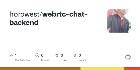 Github Horowestwebrtc Chat Backend