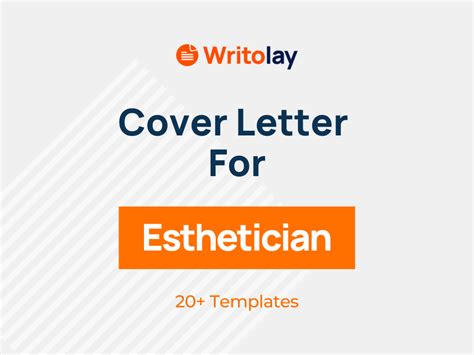 Esthetician Cover Letter Example 4 Templates Writolay